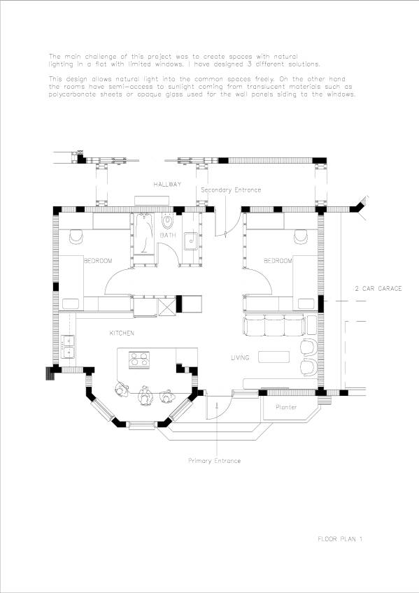 Design project for Redesign Apartment Layout in Bahamas | Arcbazar