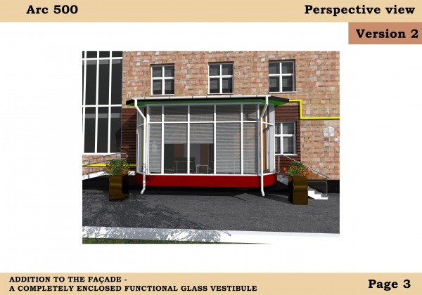 Design project for FAÇADE - A GLASS VESTIBULE in Russian Federation ...