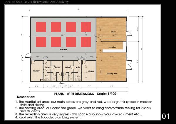 Design project for Brazilian Jiu Jitsu/Martial Arts Academy in United ...