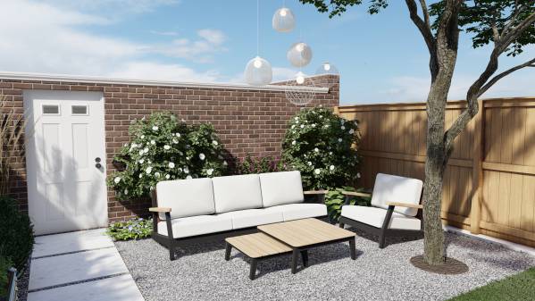 Design project for Rowhouse Back Yard Landscaping in United States ...