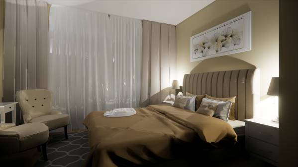 Design project for Furniture and decoration of the bedroom in Romania ...