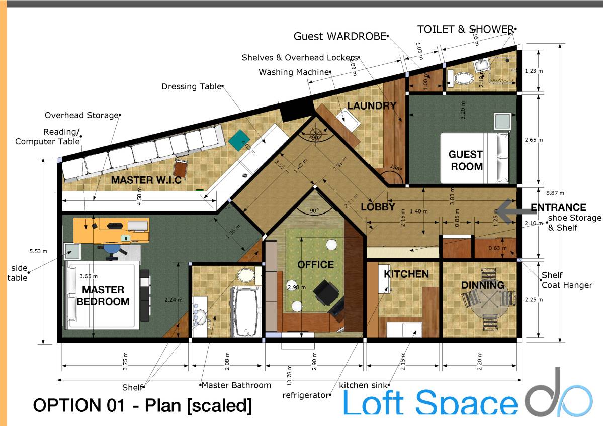 Design project for loft space in Thailand | Arcbazar