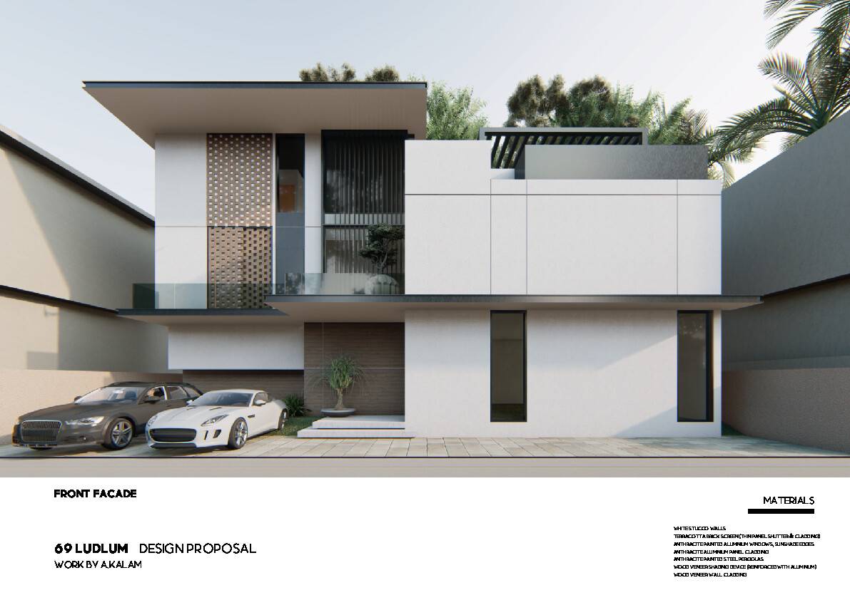 Design project for Residential Façade exterior design and interior ...