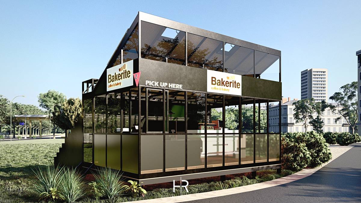 Design project for Drive throw coffee shop in Saudi Arabia | Arcbazar