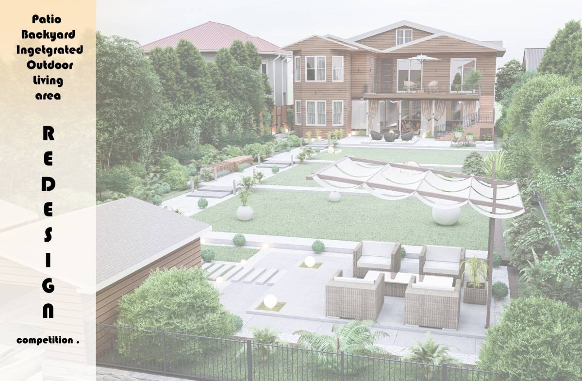Design project for Patio-Backyard, Integrated Outdoor Living area in ...