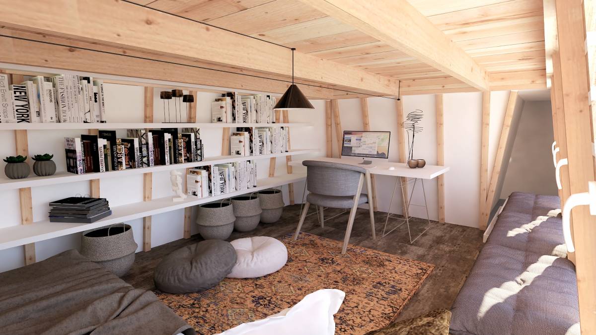 Design project for Attic loft in United States | Arcbazar