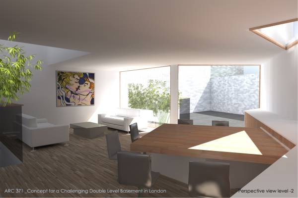 Design project for Concept for a Challenging Double Level Basement in ...