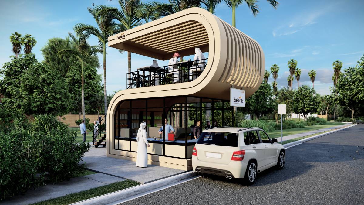 Design project for Drive throw coffee shop in Saudi Arabia | Arcbazar