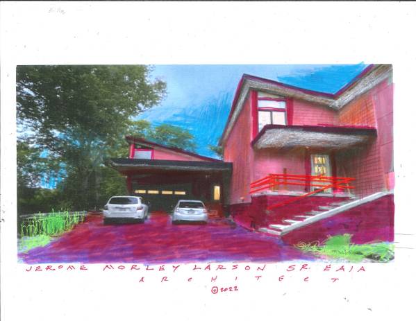 Çephe Çalışması MimarJerome Morley Larson Sr. - Cubbage home exterior ...