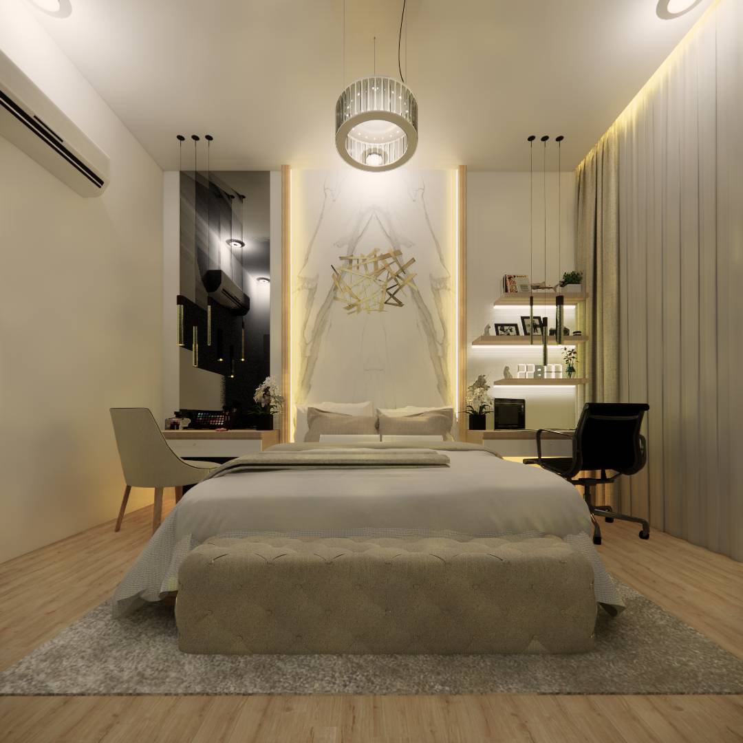 Design project for Furniture and decoration of the bedroom in Romania ...