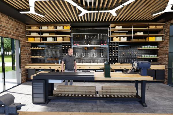 Design project for Workshop in a new modern house in Brazil | Arcbazar