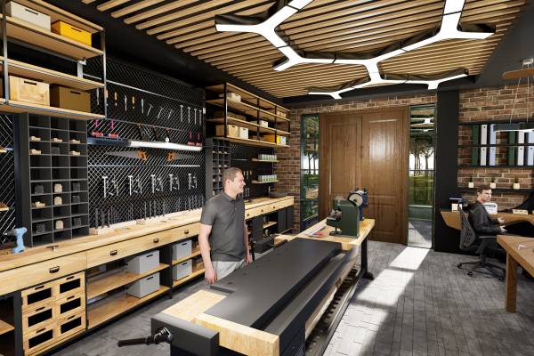 Design project for Workshop in a new modern house in Brazil | Arcbazar