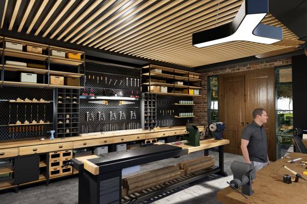 Design project for Workshop in a new modern house in Brazil | Arcbazar