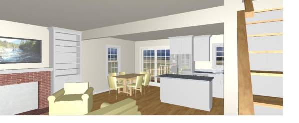 Design project for 1st Floor Cape Cod Open Concept in United States ...
