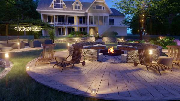 Design project for Lakefront Backyard Landscaping - wide open yard ...