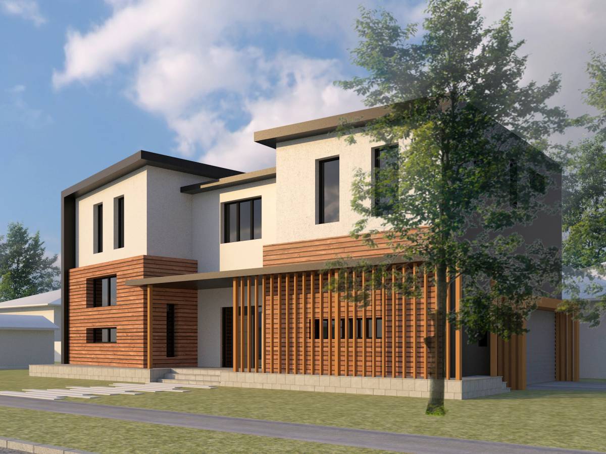 Design project for Modern Contemporary Corner Lot Design on a 50 ...