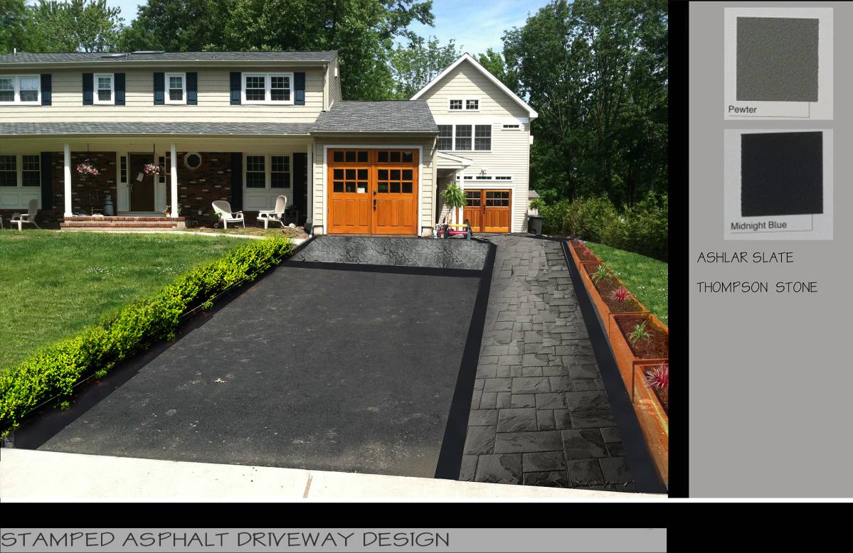 Design project for Stamped Asphalt Driveway design in United States ...