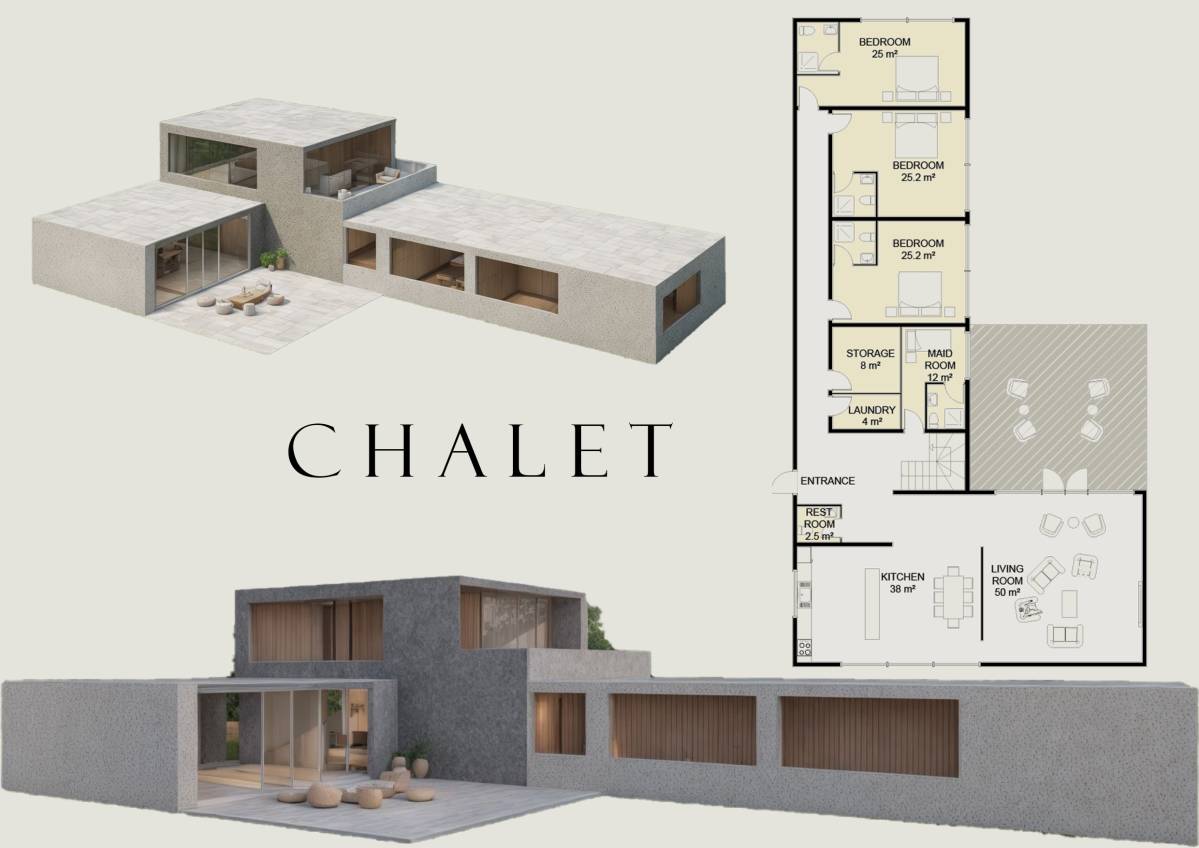 Design project for Chalet in Saudi Arabia | Arcbazar