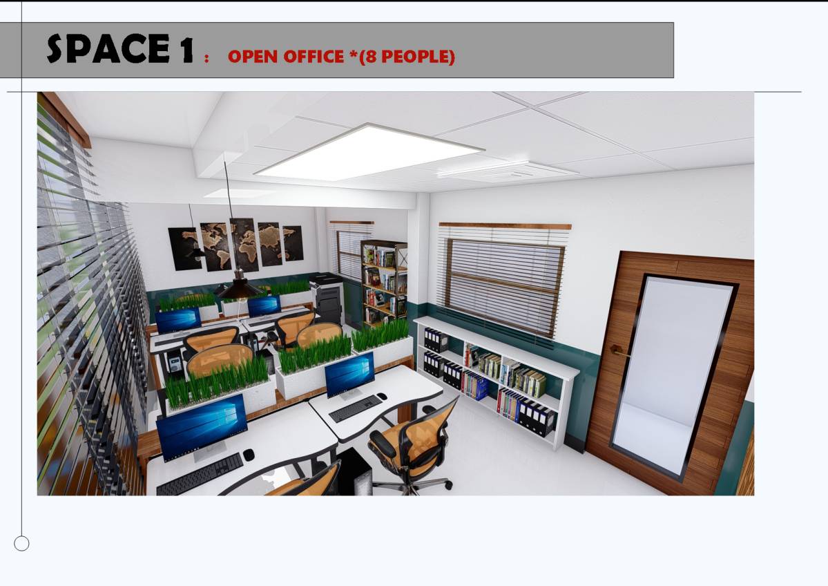 Design project for Furnishing and decorating a University lab/office ...