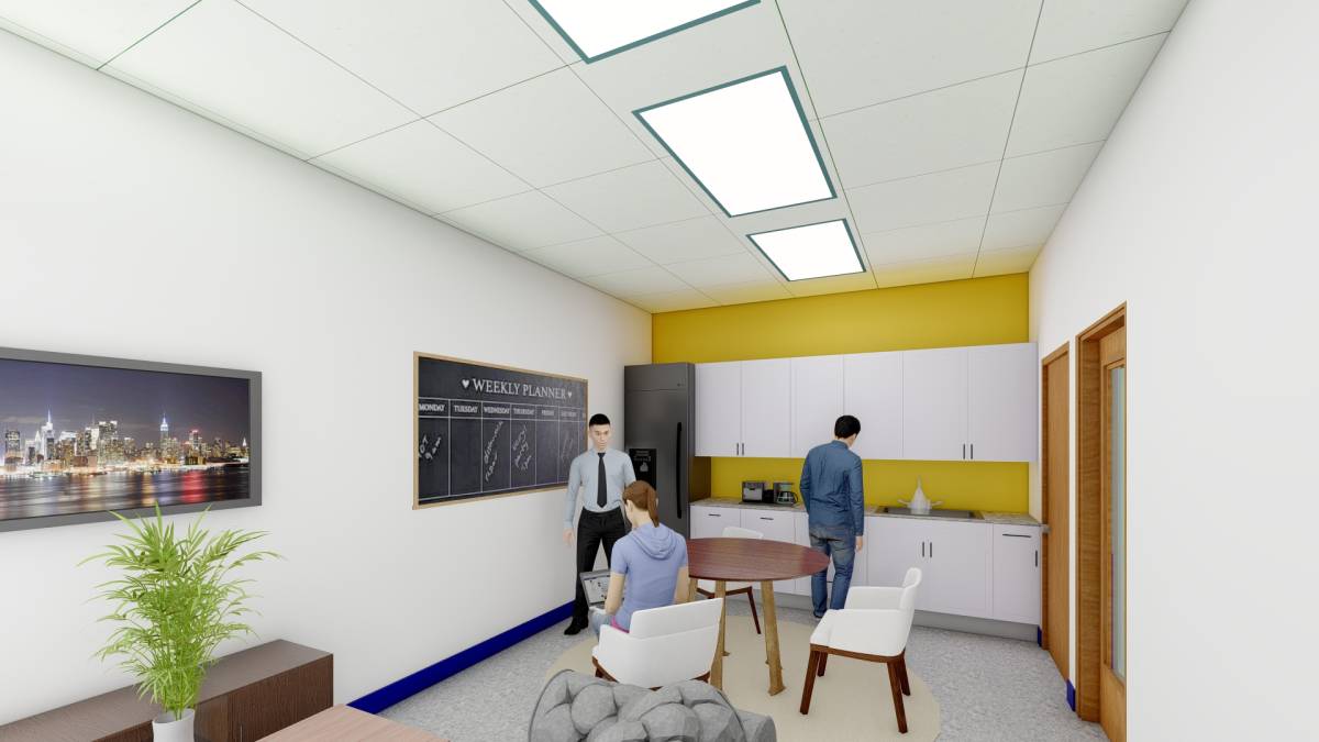 Design project for Furnishing and decorating a University lab/office ...