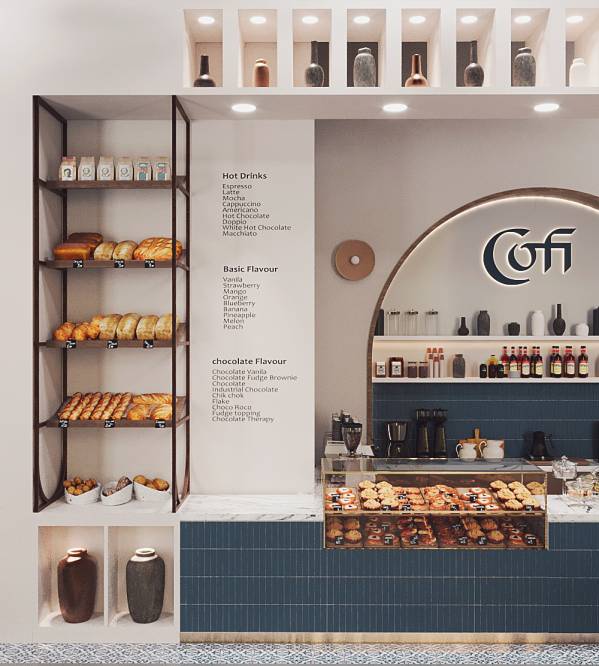 Design project for COFI Coffee and Pastry Shop in United States | Arcbazar