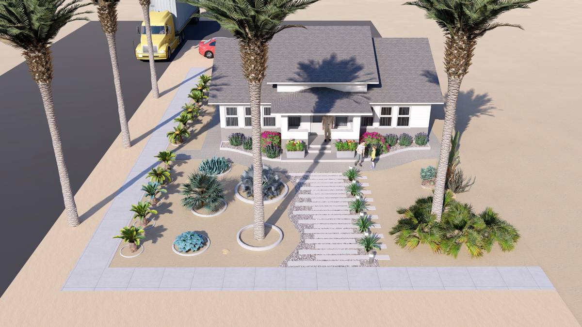 Design project for Landscaping for 1920s Desert Bungalow in United ...