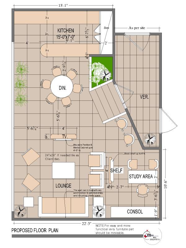 Piso Completo Diseñado pormohammad aslam ghaznavi - Floor Plan Layout ...