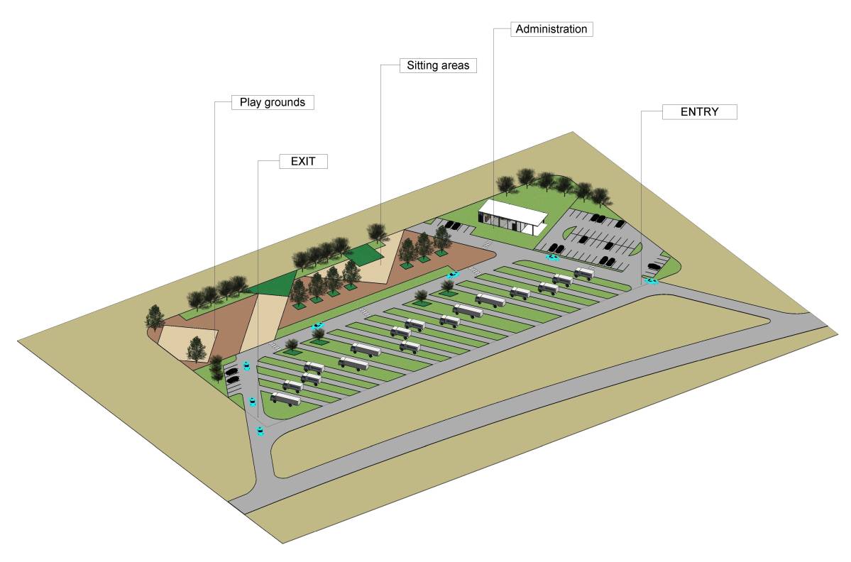 Design project for Food Truck Park in Oman | Arcbazar