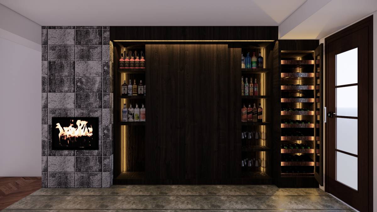 Design project for • Bar design with possible fireplace in Singapore ...