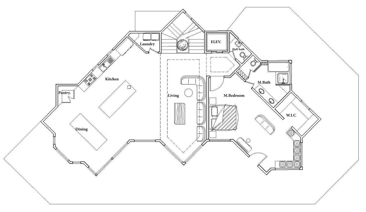Design project for Level 2 Floor Plan ReDesign in United States | Arcbazar
