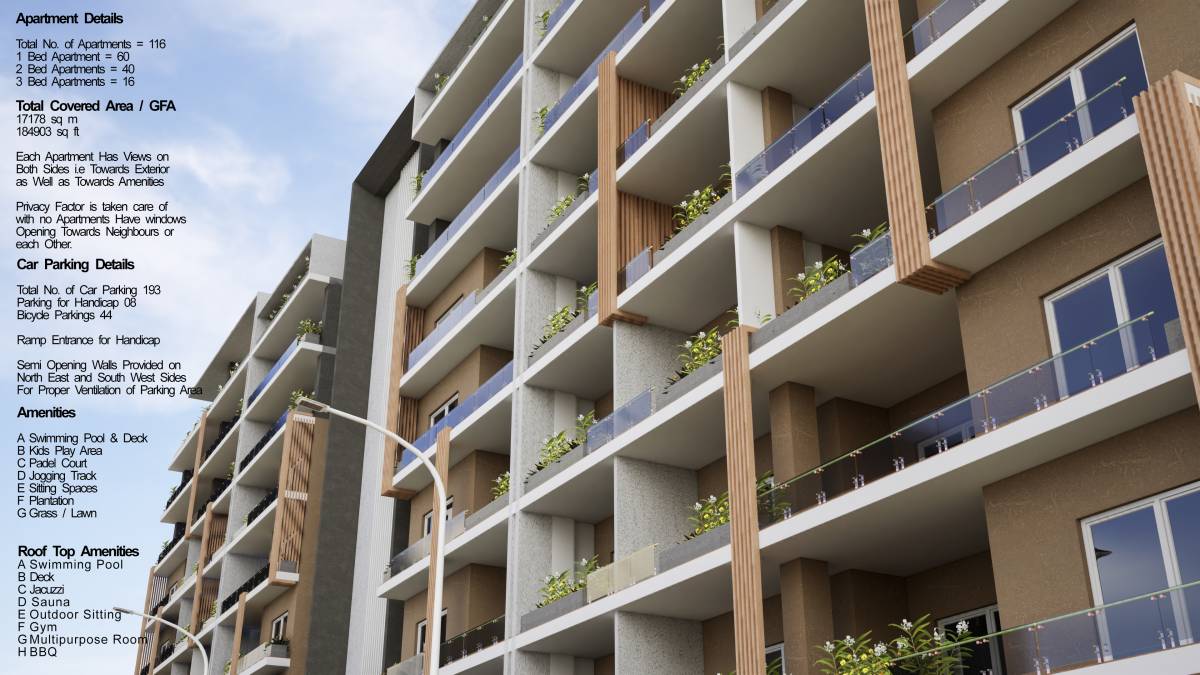 Design project for g+7 building in Dubai in United Arab Emirates | Arcbazar