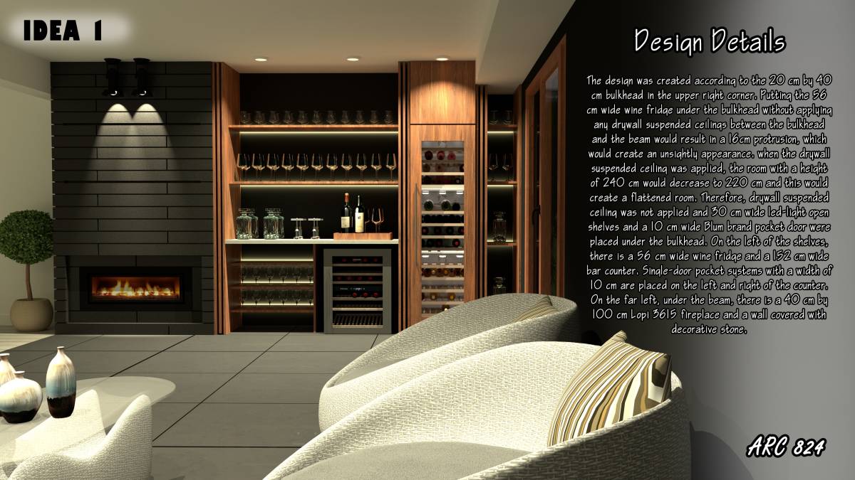 Design project for • Bar design with possible fireplace in Singapore ...