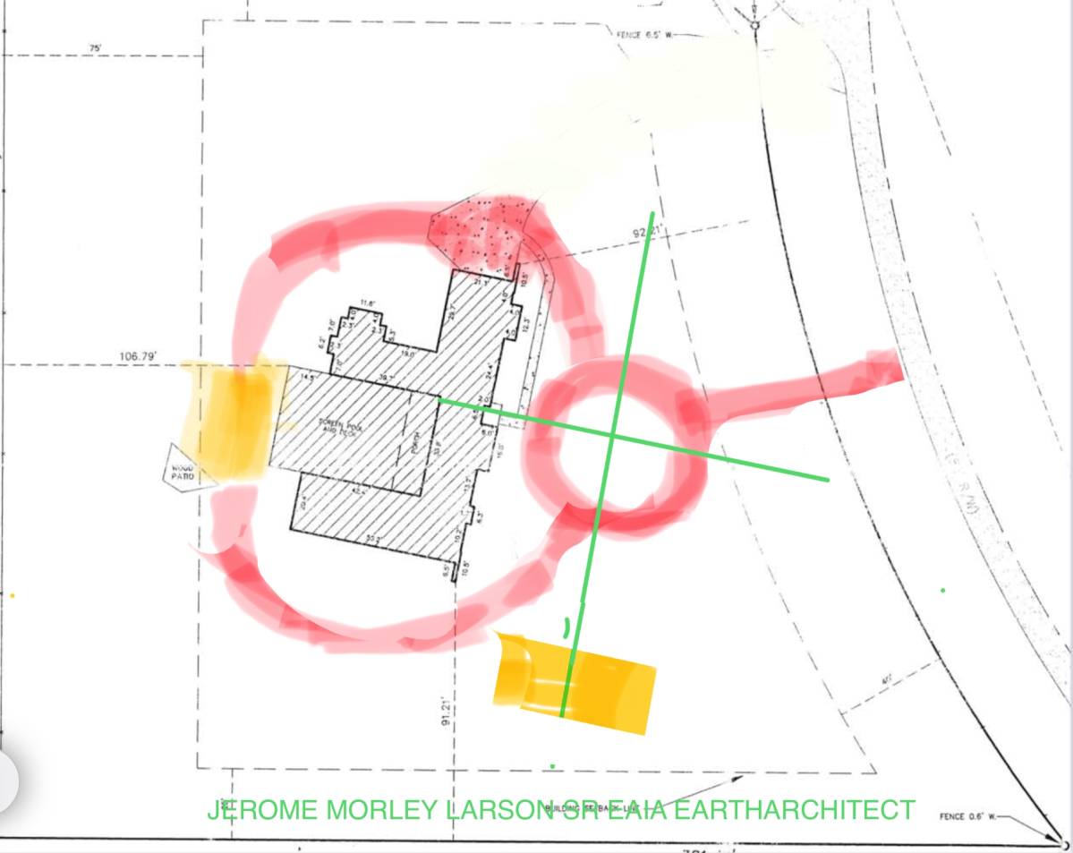 Design project for Contemporary landscape / hardsurface plan w/ Patio ...