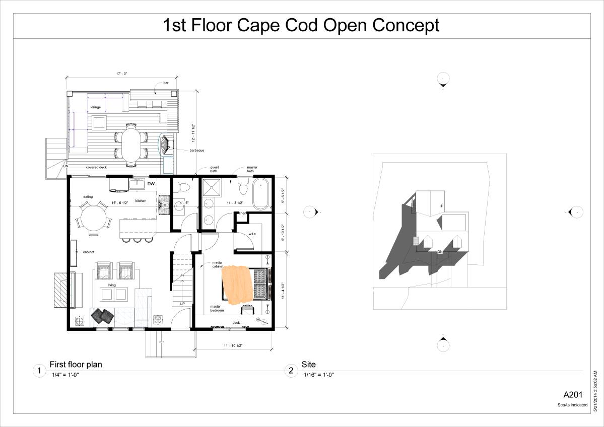 Design project for 1st Floor Cape Cod Open Concept in United States ...