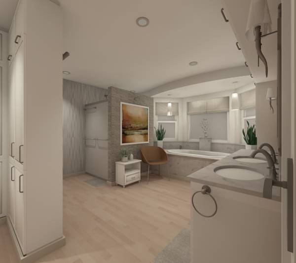 Design project for Master bathroom and walk-in closet in United States ...