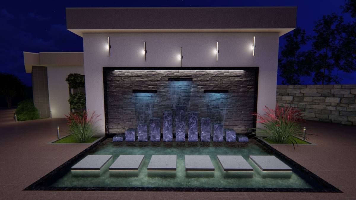 Design project for Modern Water Feature Design in United States | Arcbazar