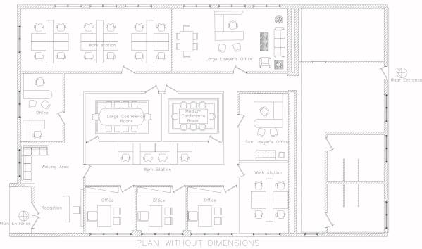 Design project for New Floorplan for Law Office in United States | Arcbazar