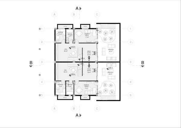 Design project for Design 4 housing types for gated community in Turkey ...