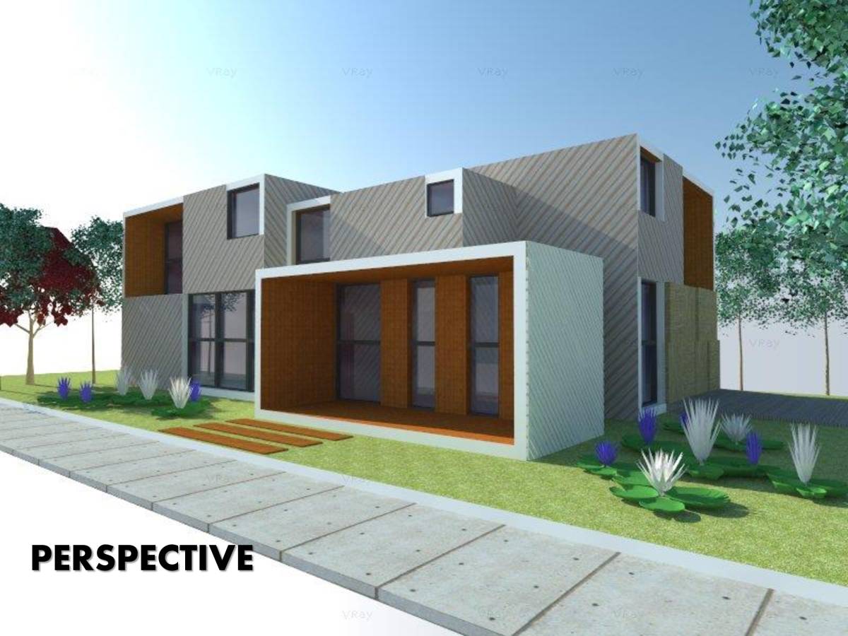 Design project for Modern Contemporary Corner Lot Design on a 50 ...