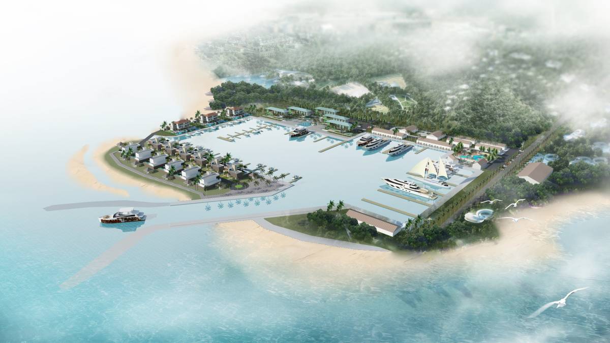 Design project for Conceptual Renderings Mixed Use Marine Harbour in ...