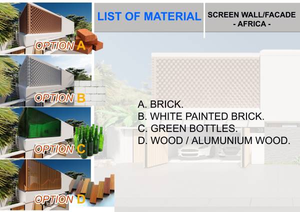 Design project for Screen Wall/Facade in South Africa | Arcbazar