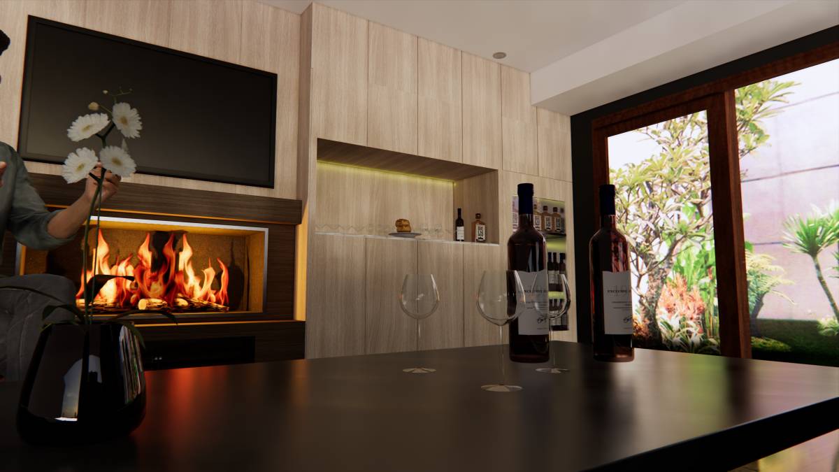Design project for • Bar design with possible fireplace in Singapore ...