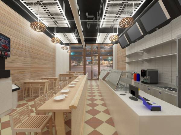 Design project for Fast Casual Restaurant Architectural, Interior ...