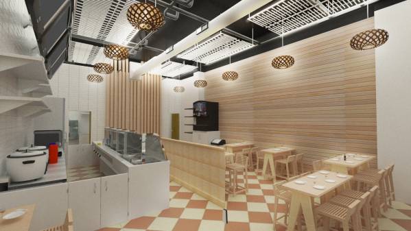 Design project for Fast Casual Restaurant Architectural, Interior ...