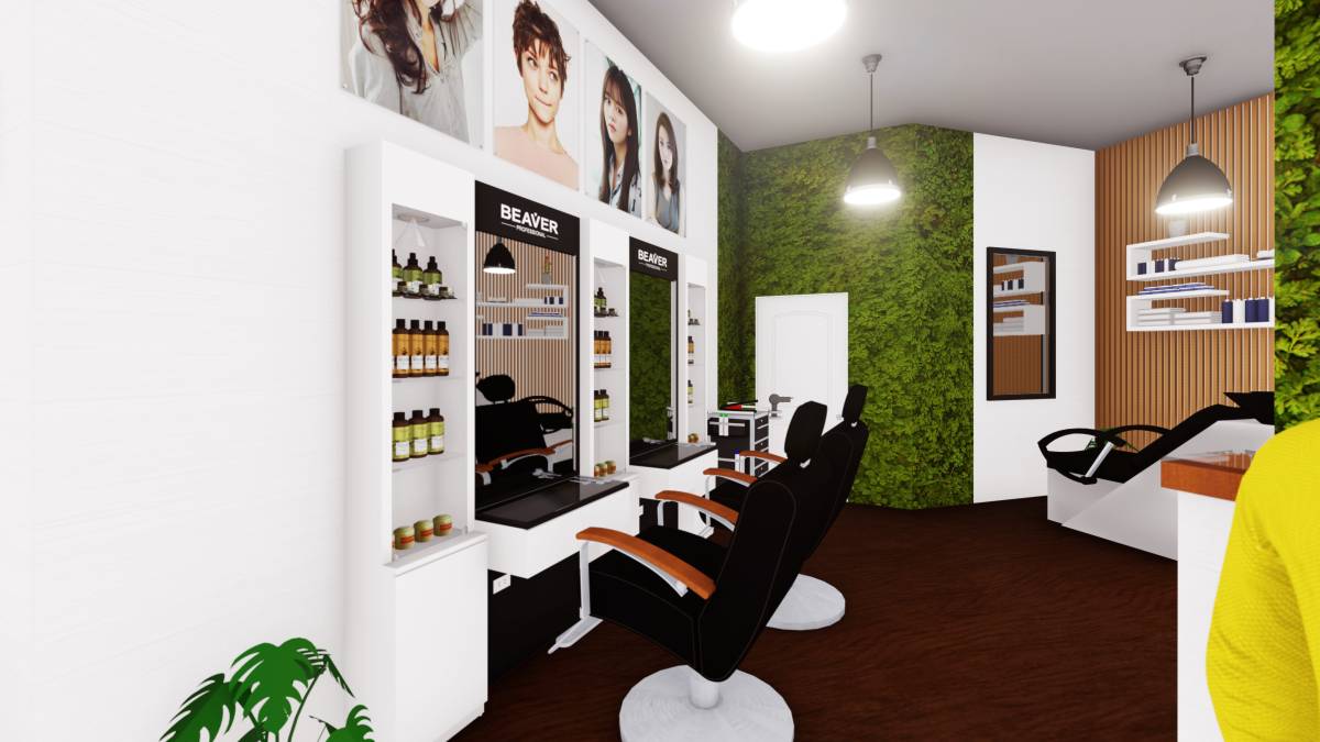 Design project for Hair Salon Rendering in United States | Arcbazar