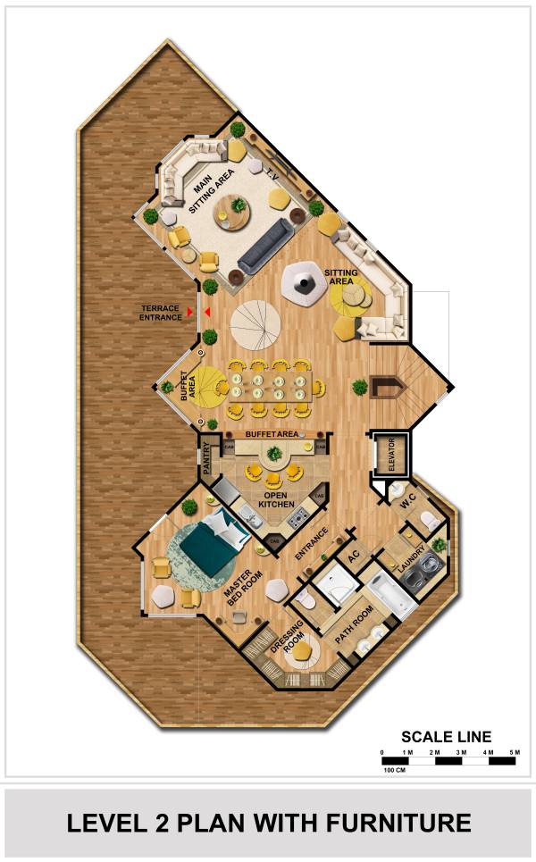 Design project for Level 2 Floor Plan ReDesign in United States | Arcbazar