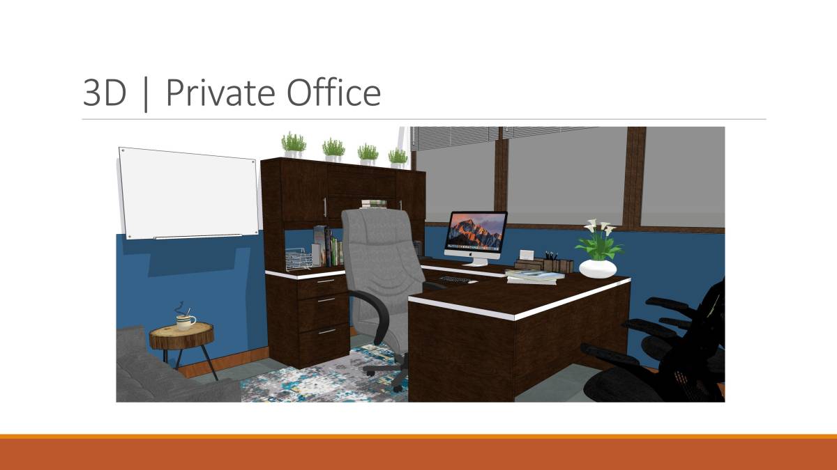 Design project for Furnishing and decorating a University lab/office ...