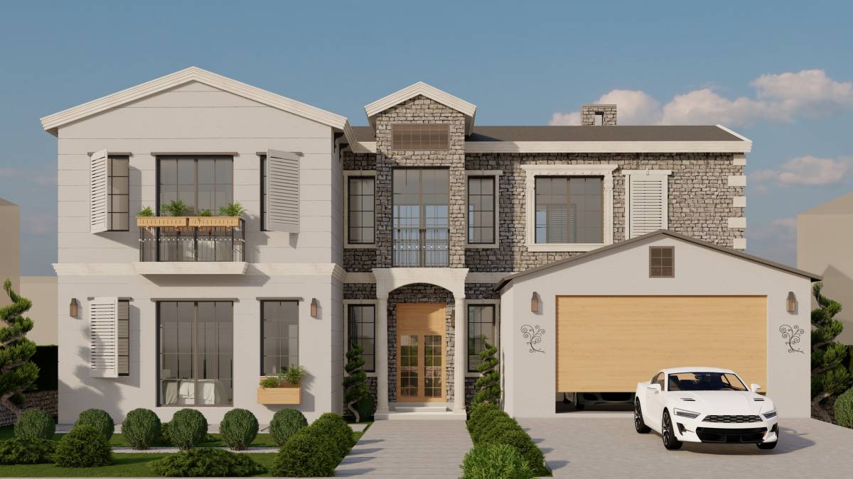 Design project for New home floor plan and elevations in United States ...