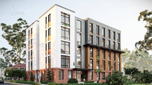 Design project for 8th Street apartment building in United States ...