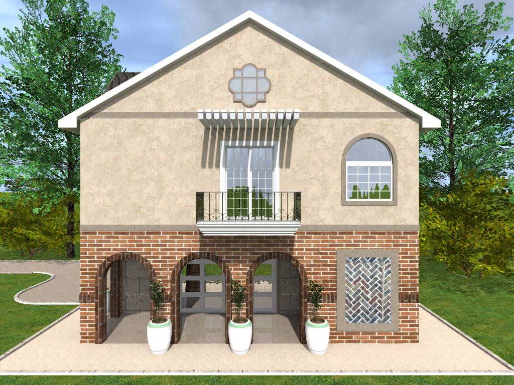 Design project for Garage with a studio apartment above it and a double ...
